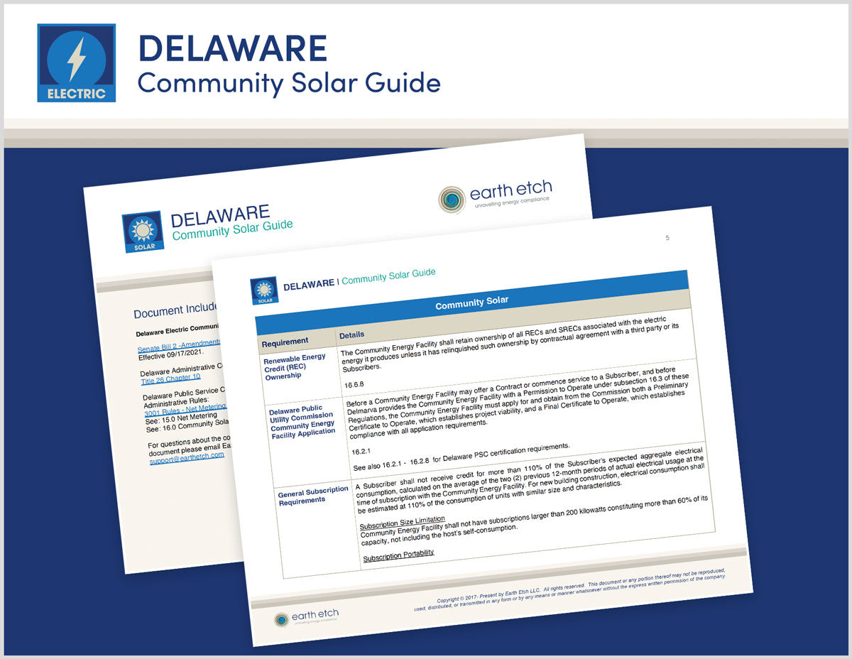 Delaware Community Solar Guide (Electric) – Earth Etch