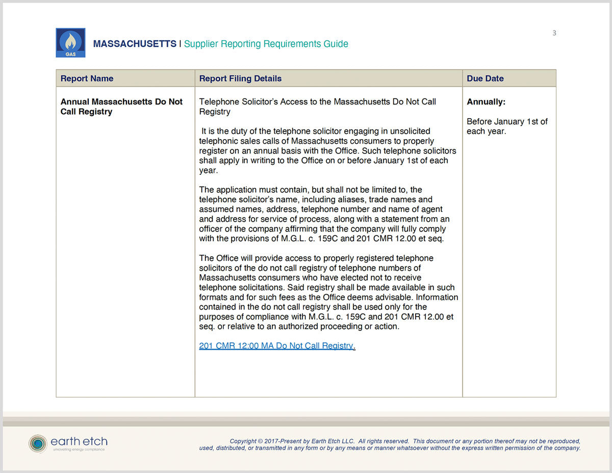 Massachusetts Reporting Requirements Guide for Gas Competitive Supplie ...
