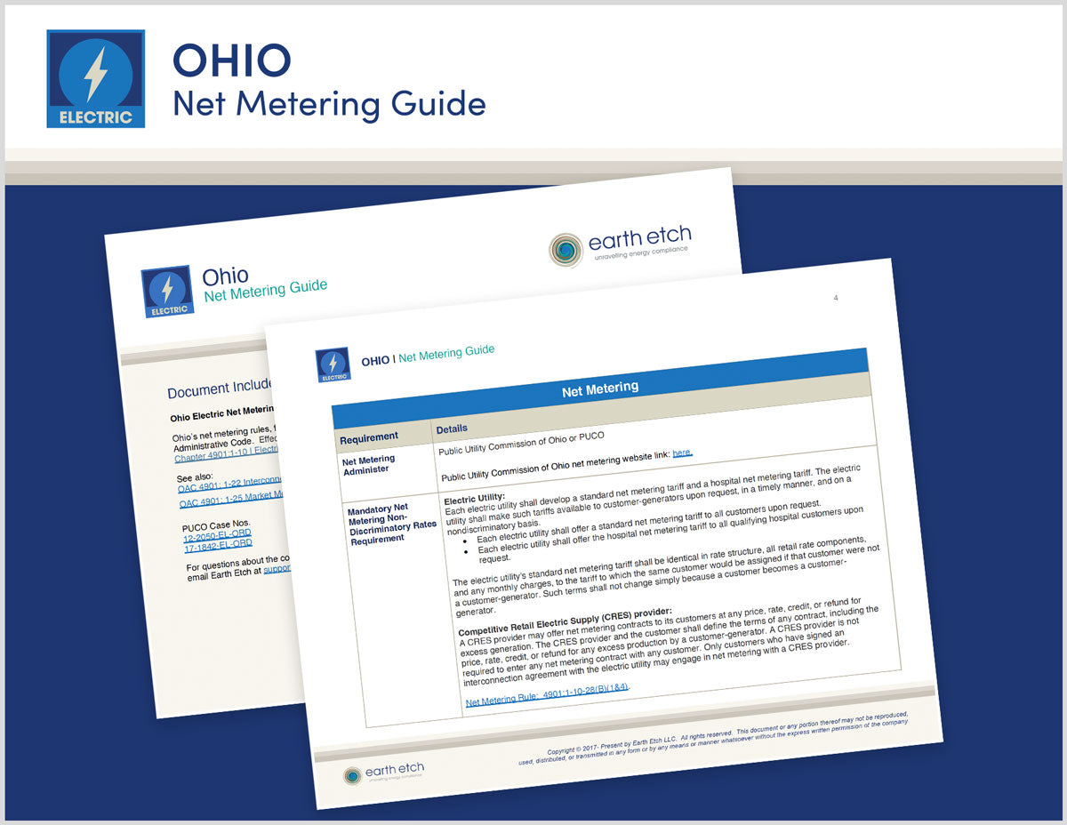 Ohio Net Metering Guide (Electric) – Earth Etch