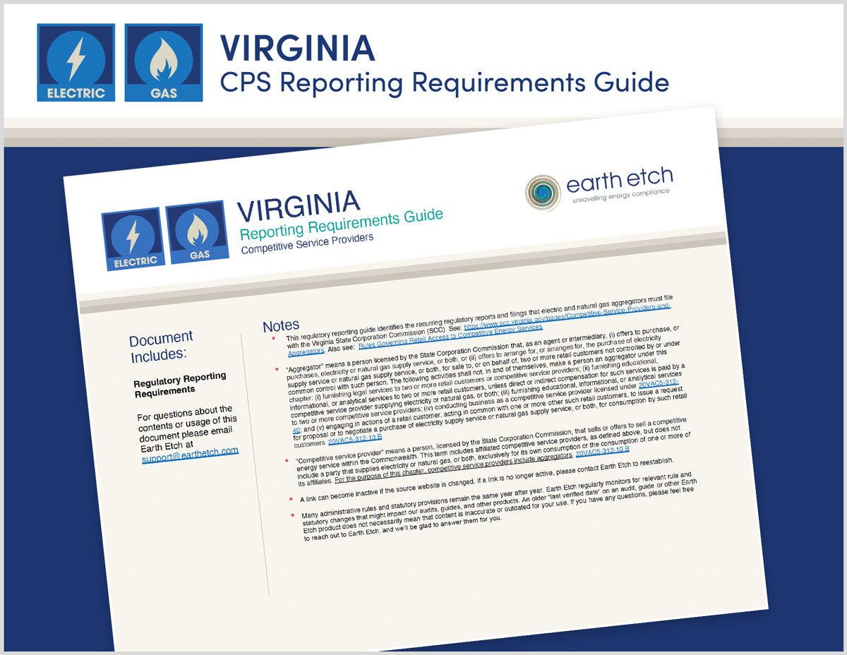 Virginia Reporting Requirements Guide for Competitive Service Provider ...