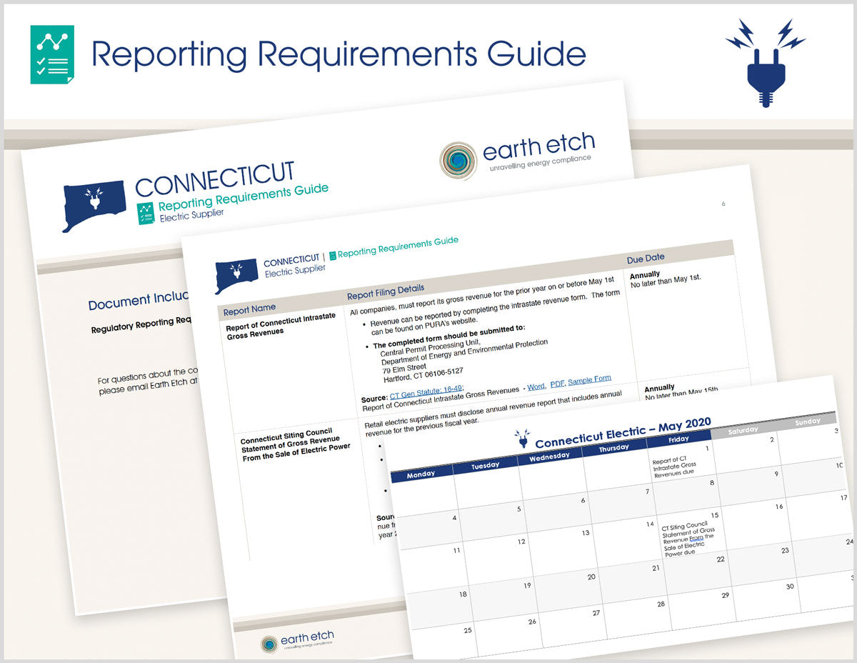 Connecticut Reporting Requirements Guide (Electric) – Earth Etch
