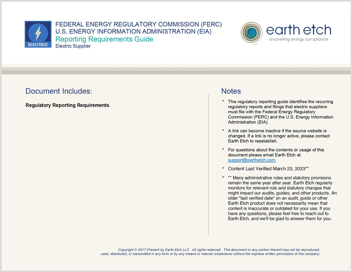 Federal Energy Regulatory Commission (FERC) & U.S. Energy Information ...